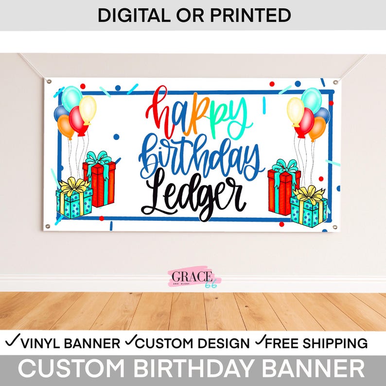 Custom Birthday Banner, Happy Birthday Banner, Custom Party Banner ...