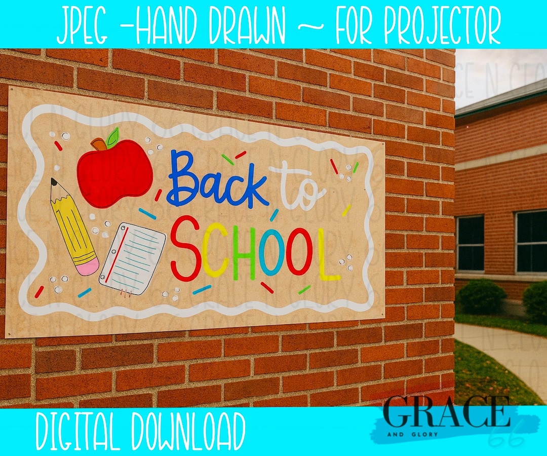 DIY Back to School Banner | Brown Kraft Paper Banner | Back to School ...