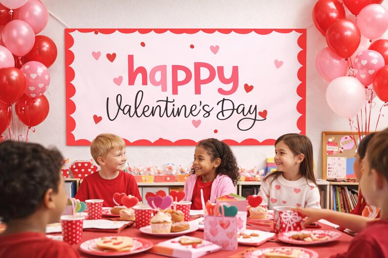 Valentine Banner | Classroom Decor | Digital or Printed | Custom ...