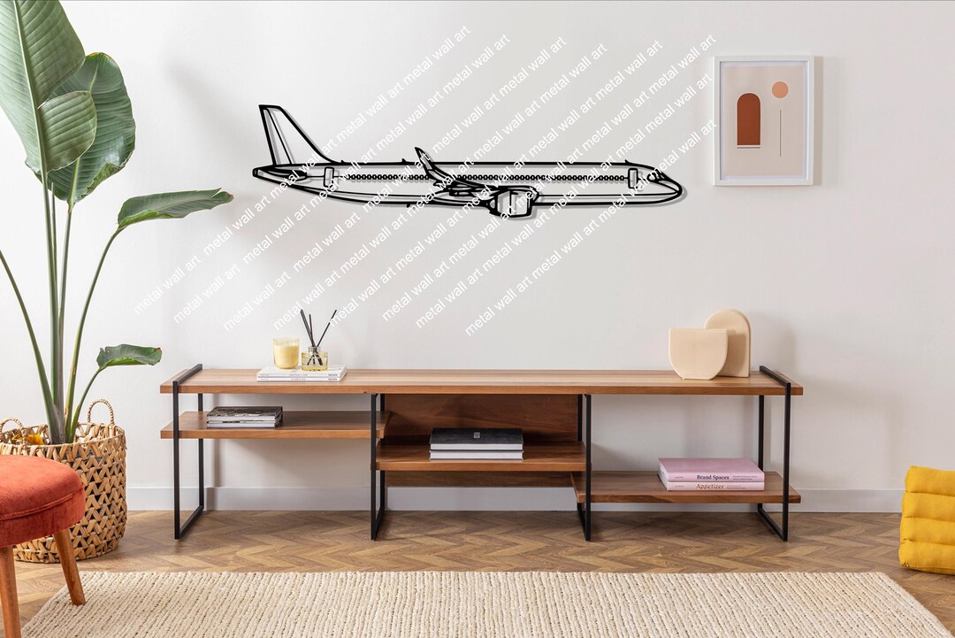 Airbus A321 Neo Side View Aircraft Metal Wall Art , Airplane Decor ...