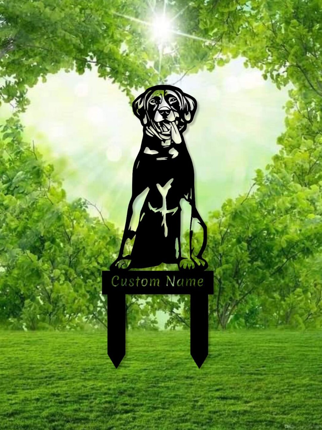 German Shorthaired Pointer Custom Metal Dog, Custom Dog Metal Stake ...