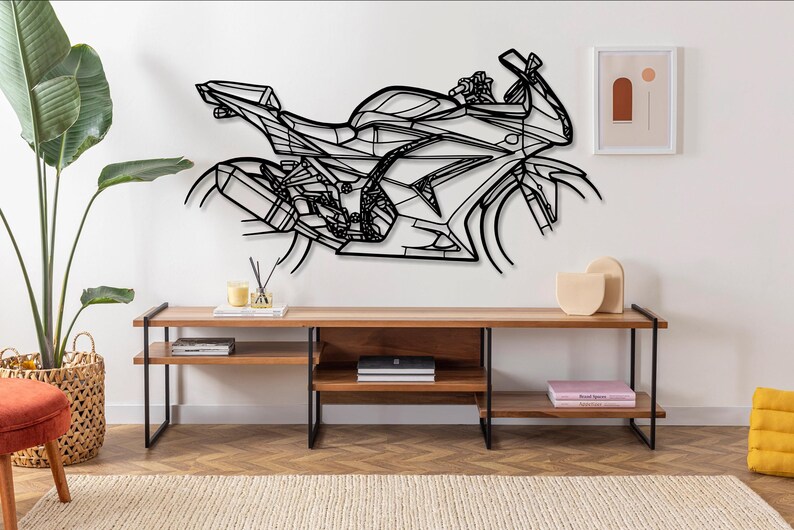 Ninja 250R Motorcycle Silhouette Metal Wall Art, Unique Biker Gift ...