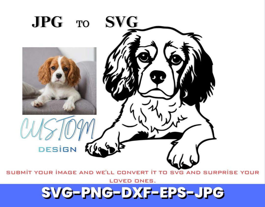 Custom Dog Portrait SVG, Personalized Pet Vector Art (digital Download ...