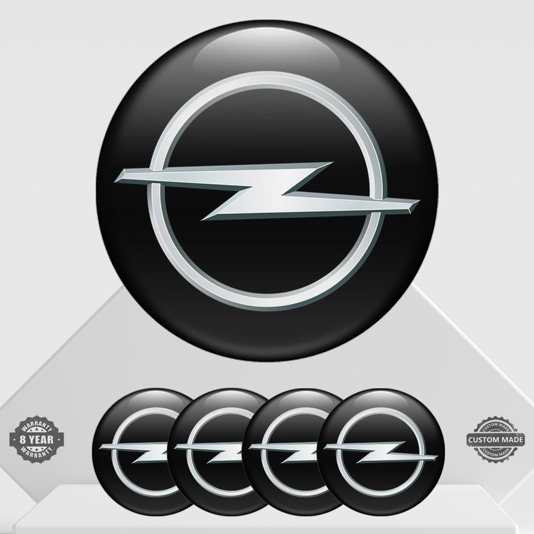 Opel Corsa Wheel Rim Center Cap Stickers | Set of 4 Domed 3D Uv ...