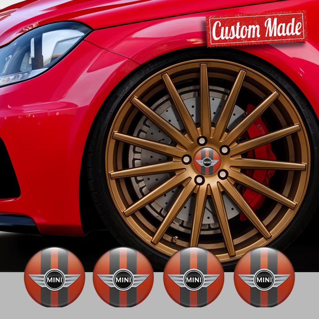 Waterproof Domed Epoxy Emblem Logo Set – Rim Cap Decals, Wheel Emblems ...