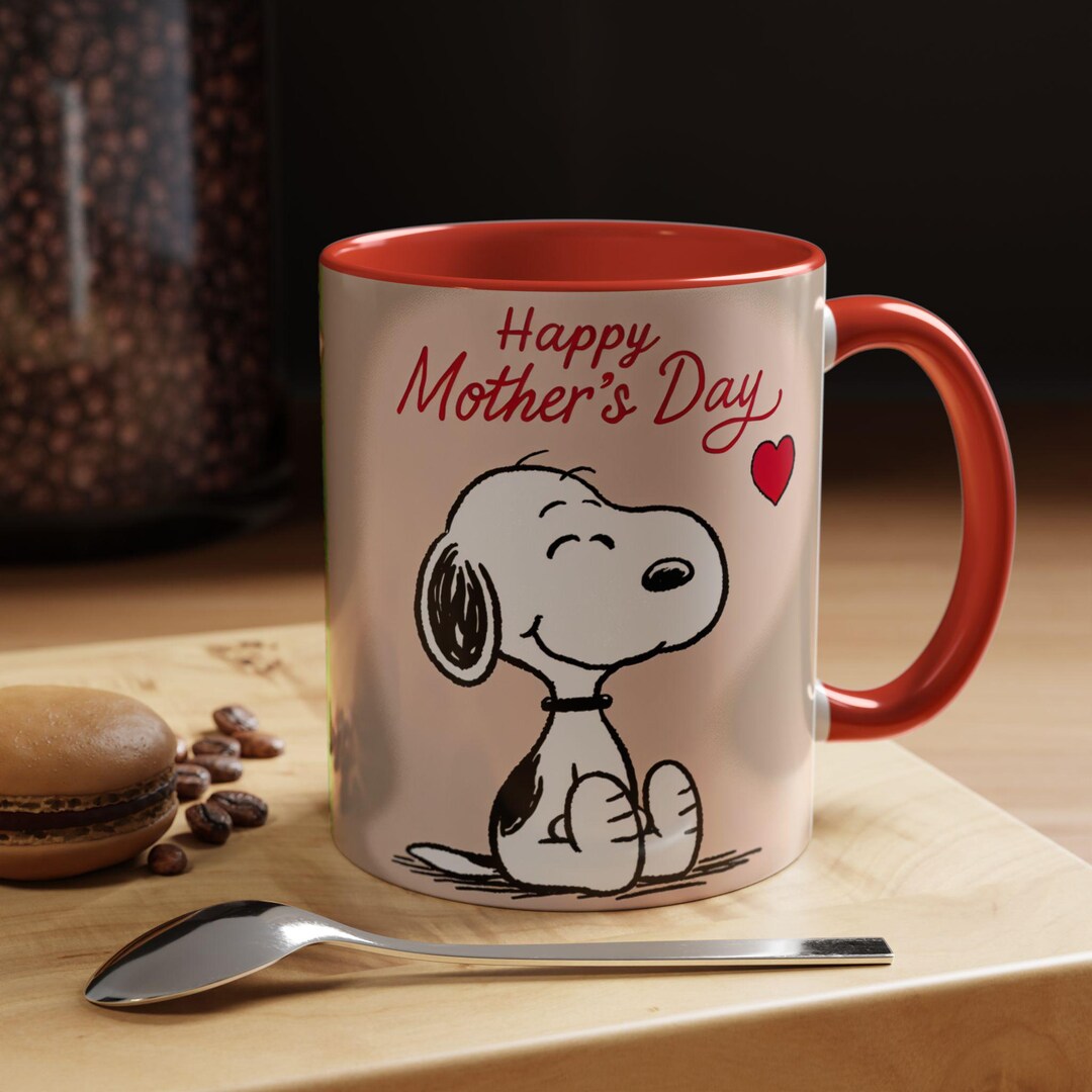 Mother's Day Snoopy Mug, Gift for Mom, Peanuts Lover, Cute Coffee Cup ...
