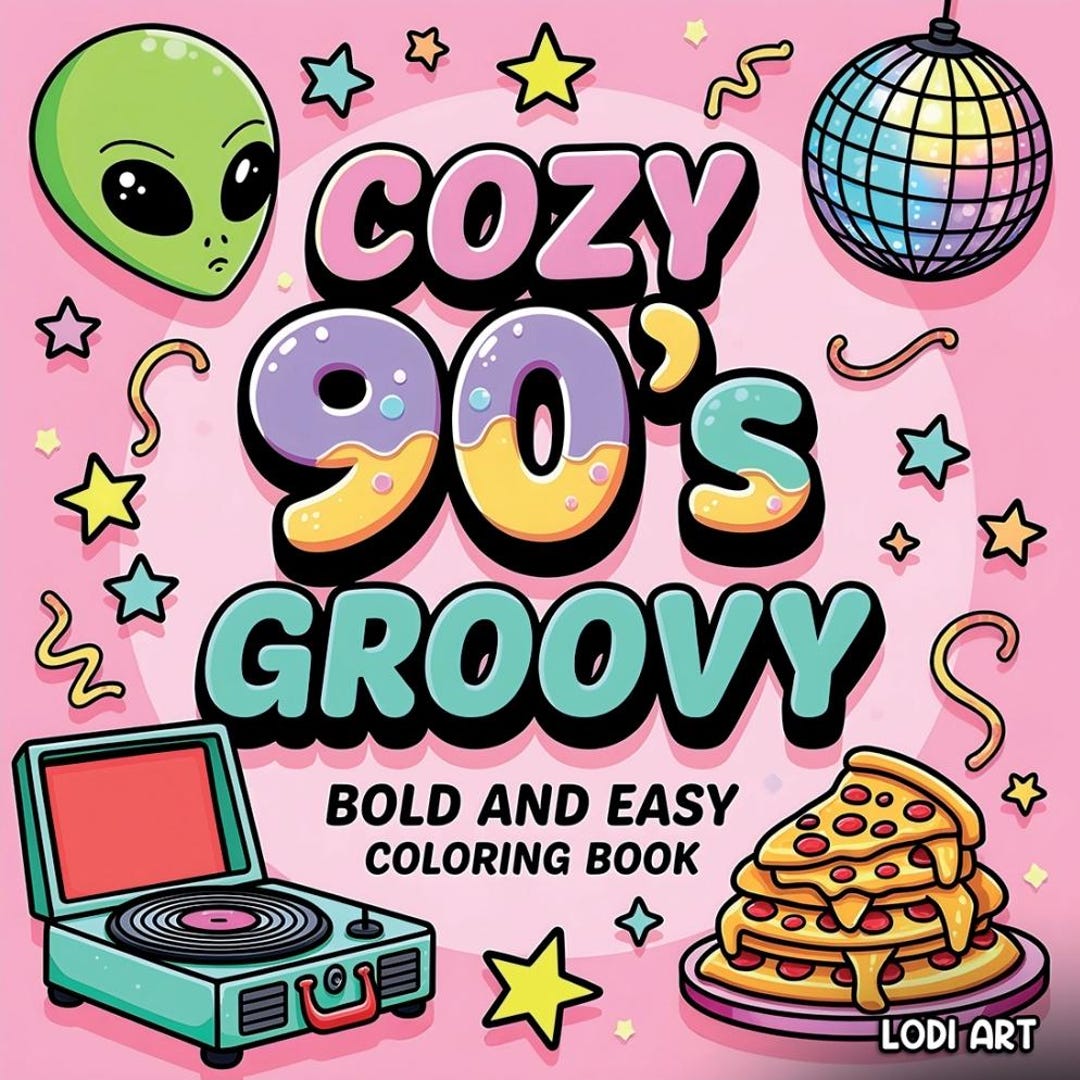 90s Coloring Book - Etsy