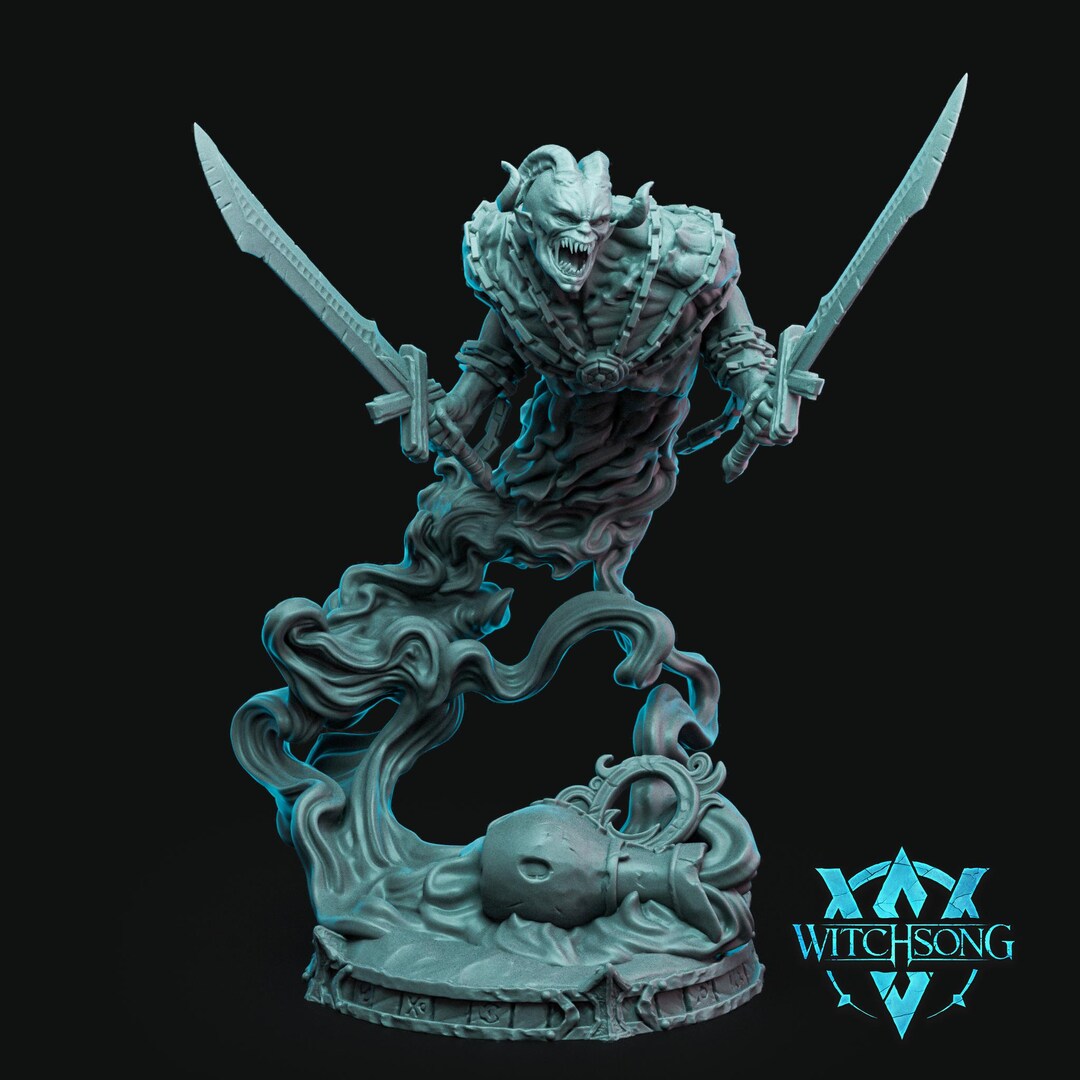 Chain Breaker Djinn | DND Miniature | High Detail Resin Model ...