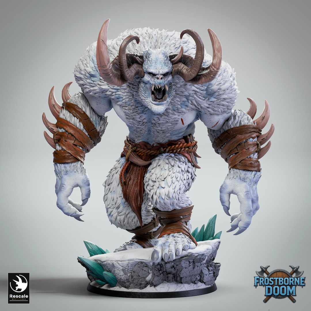 Abominable Yeti | DND Miniature | High Detail Resin Model | Tabletop ...