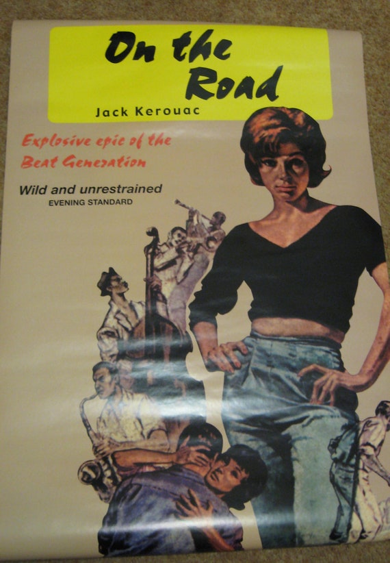 Jack Kerouac Poster on the Road Book Cover | Etsy