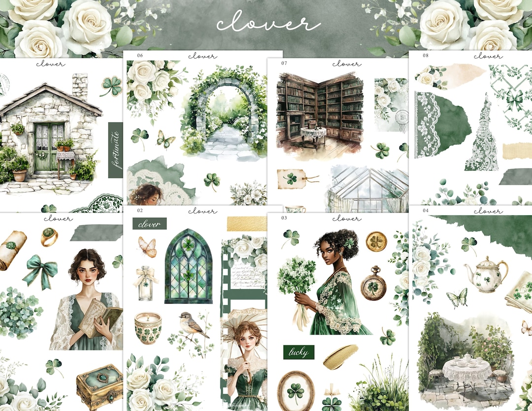 Clover Mini Planner Decorative Sticker Kit | Bullet Journal | Journal ...