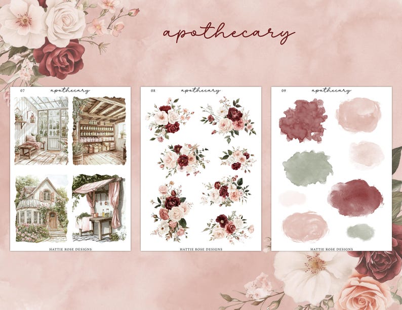 Apothecary Mini Planner Decorative Sticker Kit | Journaling | Bullet ...