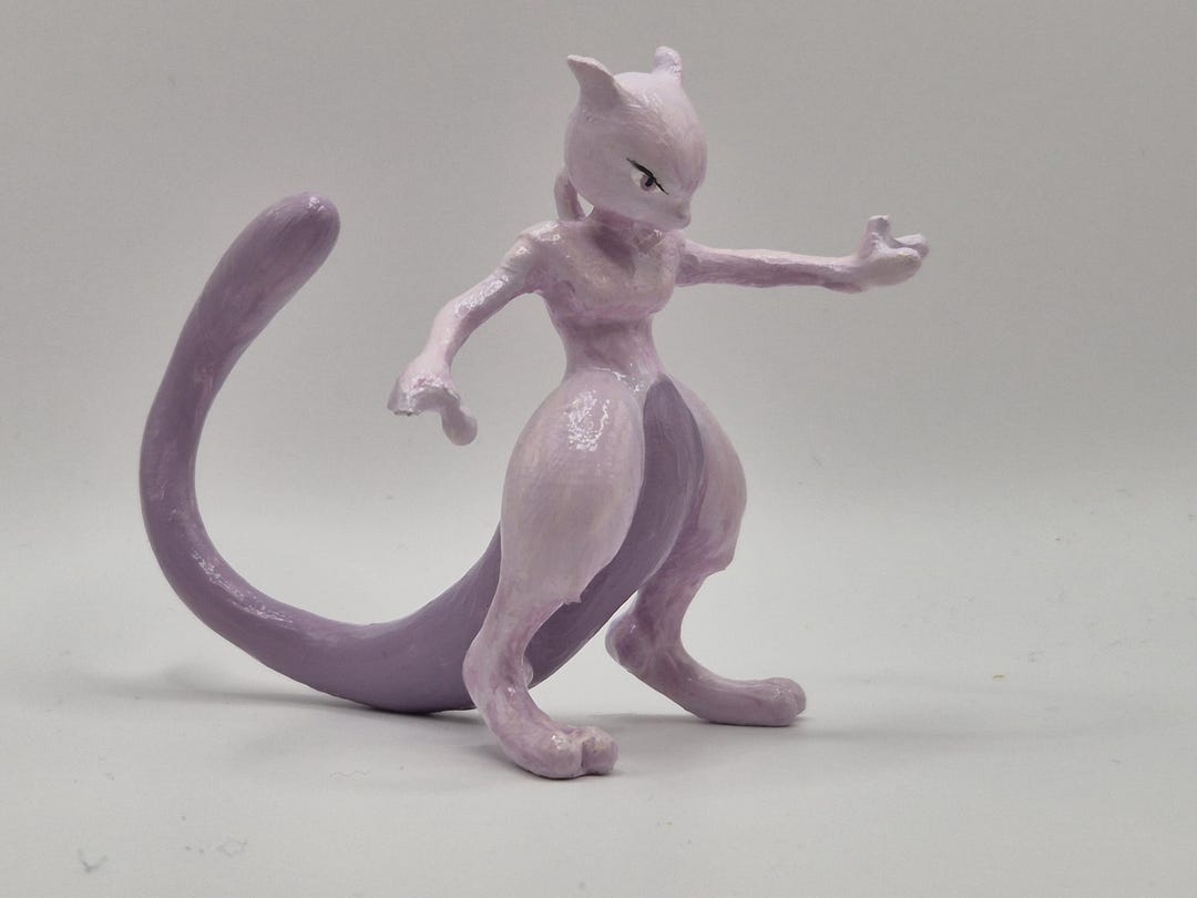 Mewtwo - Hand Painted Figure - Etsy