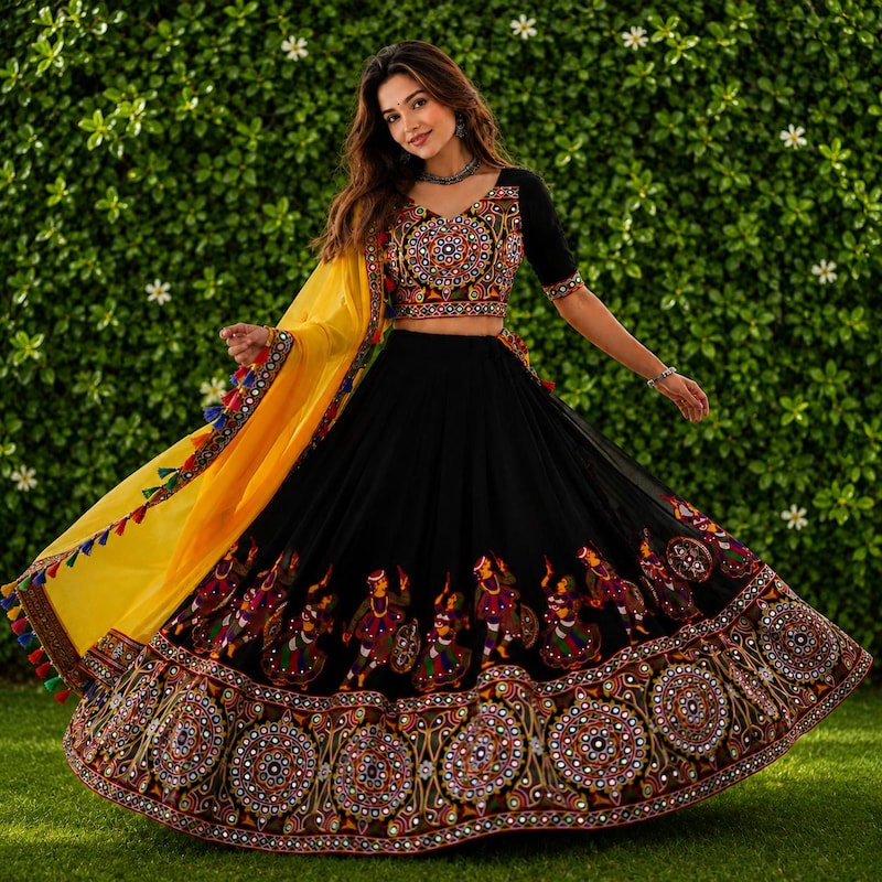 Gujrati Chaniya Choli Set - Etsy