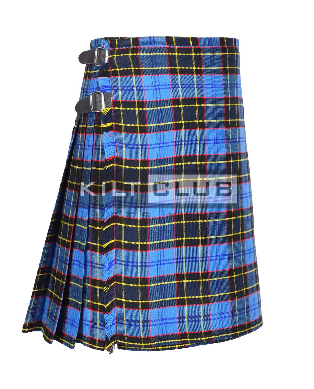 US Air Force Tartan Scottish 8 Yard Kilt for Men - 16oz Acrylic Fabric ...