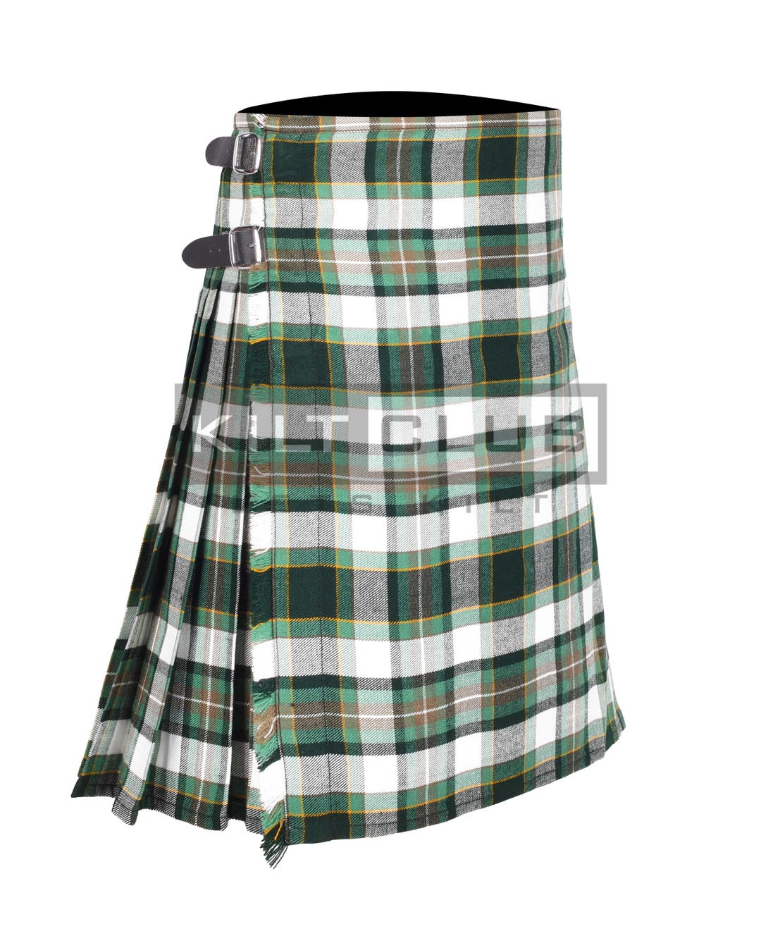 Drummond of Perth Dress Green Tartan Scottish 8 Yard Kilt for Men ...