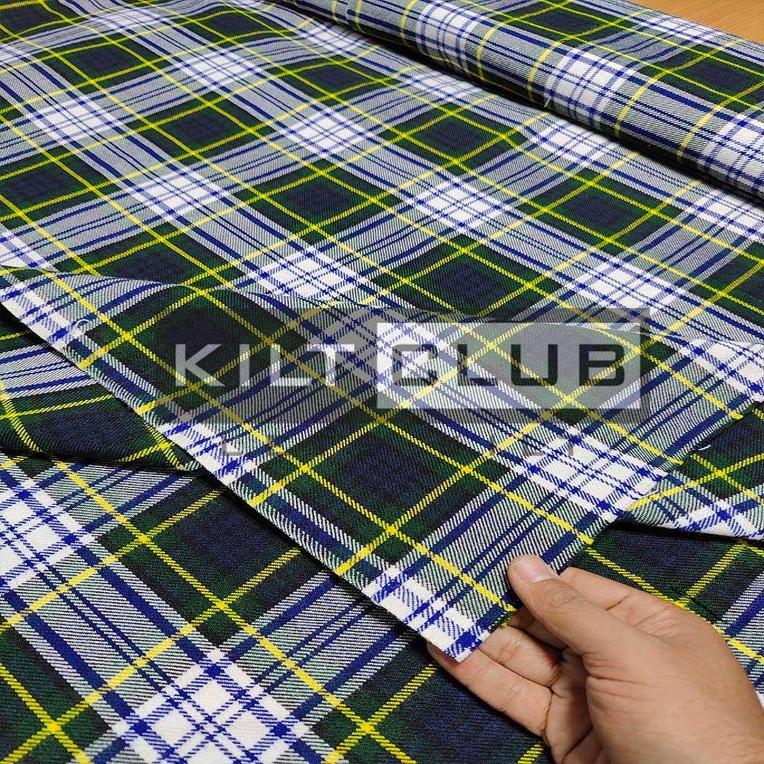 Scottish Dress Gordon Tartan Fabric - 16 Oz Acrylic Scottish Tartan ...