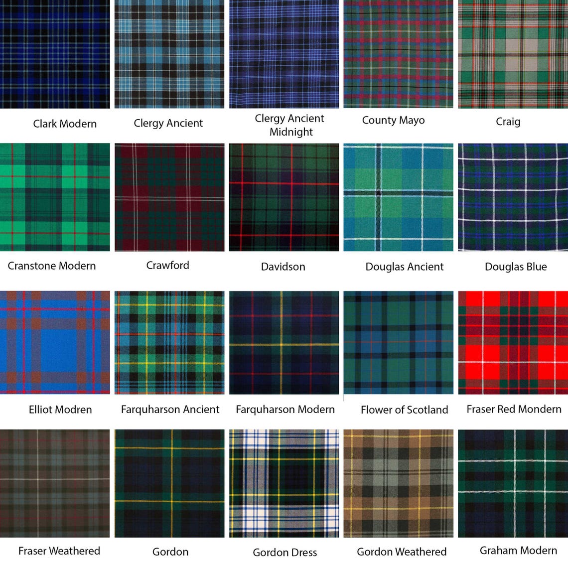 Scottish Tartan 8 Yard Kilt - Premium Handmade Highlander Kilt for Mens ...