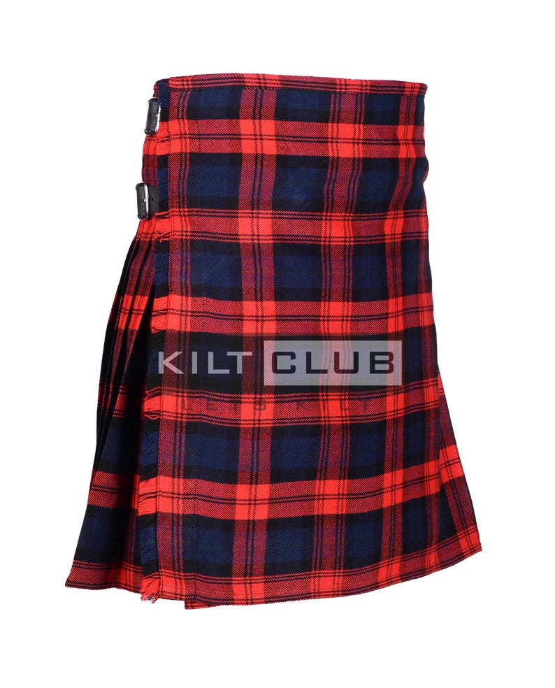Scottish Traditional Machlachlan Tartan 8 Yard Kilt for Men - 16oz ...