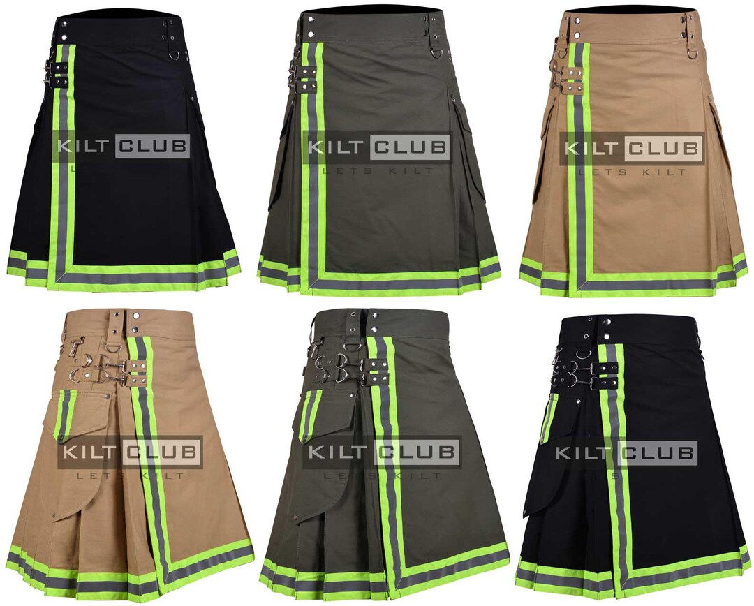 Firefighter Kilt - Scottish Utility Kilt - Fireman Kilt - Tactical ...