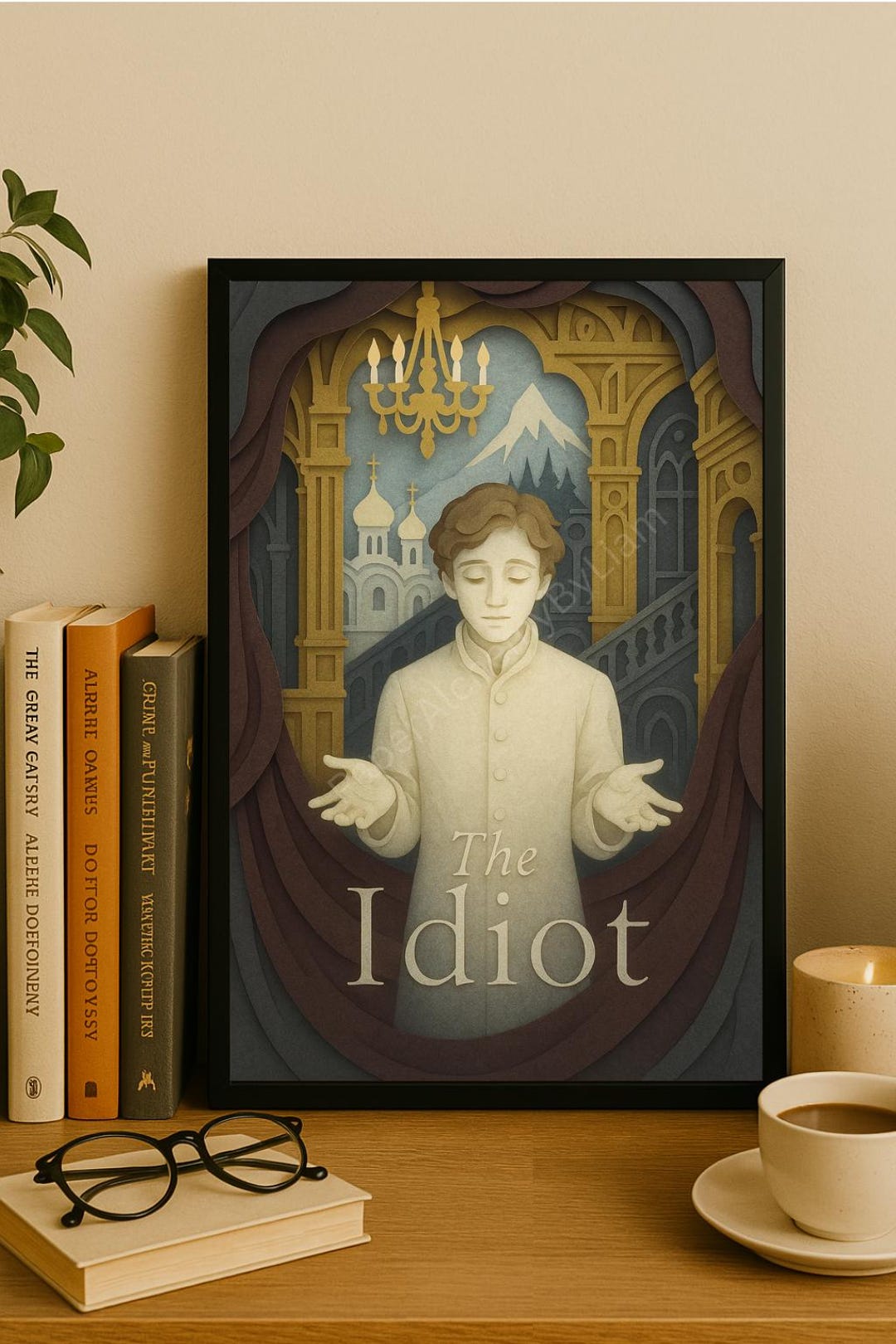 The Idiot Poster, Dostoevsky Printable Wall Art, Russian Literature ...