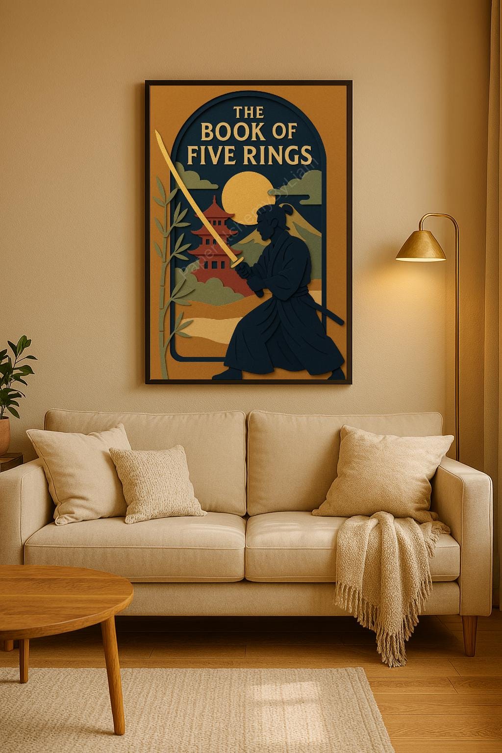 The Book of Five Rings Poster Printable Wall Art — Musashi Philosophy ...