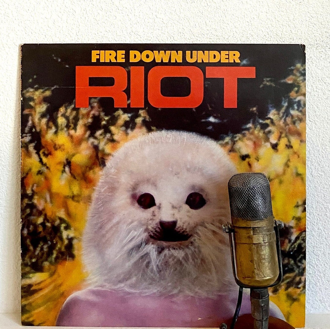 1980's Music Heavy Metal Vinyl SALE Riot fire Down Under Record Album ...