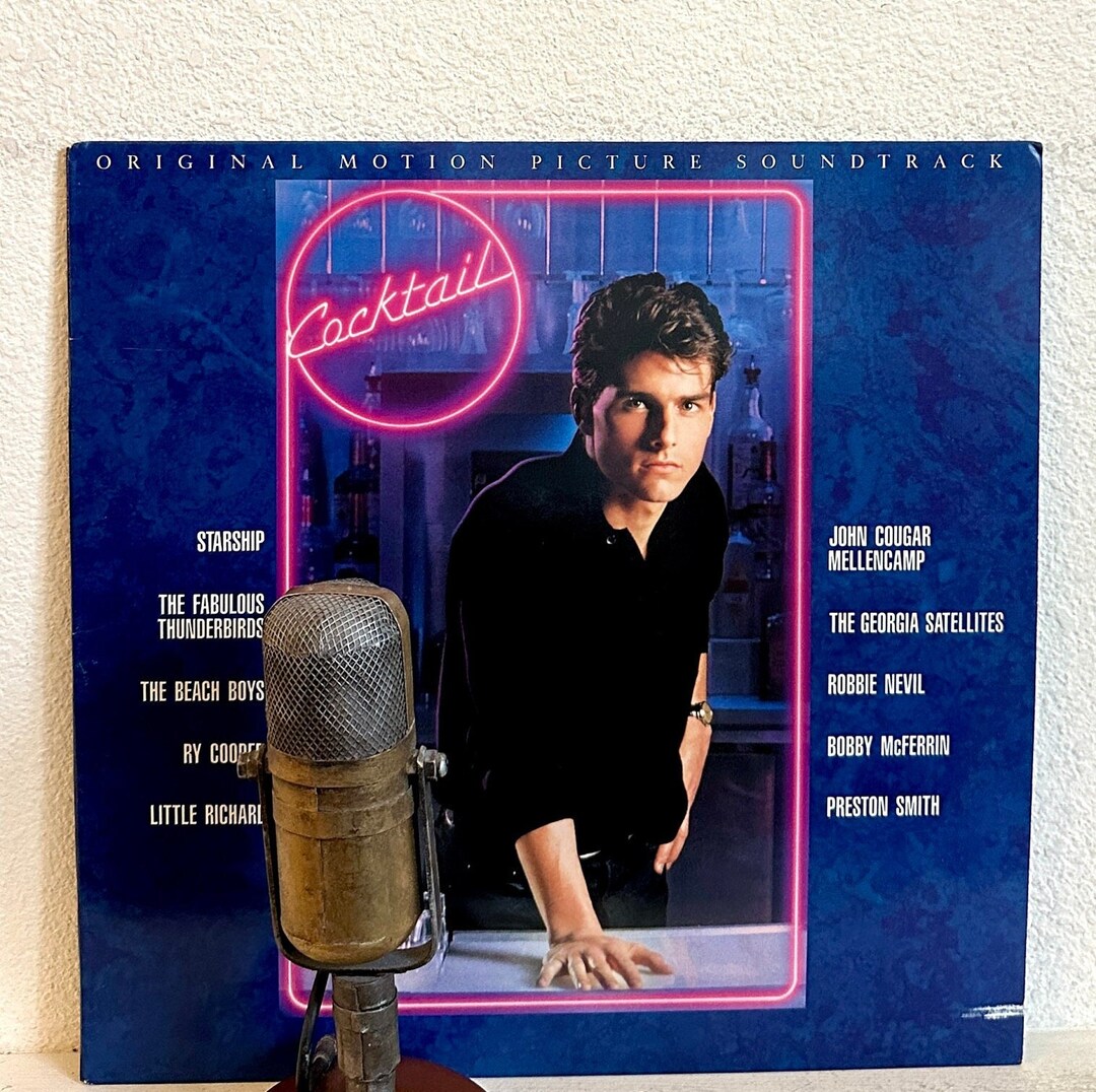 Cocktail W/tom Cruise Vinyl Record Soundtrack Album 1980s Movie ...