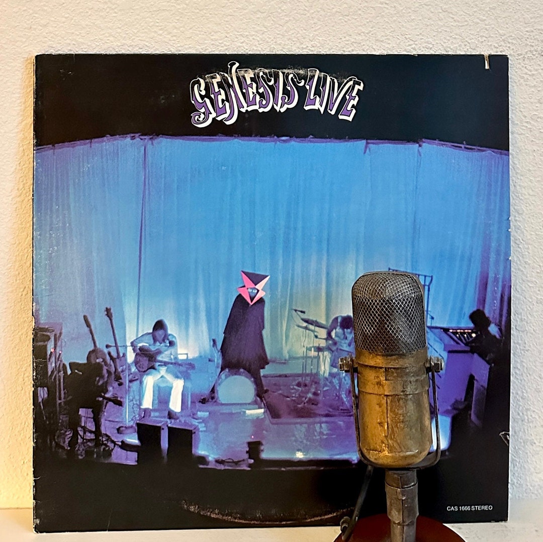 Genesis Vintage Vinyl 1970s Classic Rock Art Pop genesis Live 1974 ...