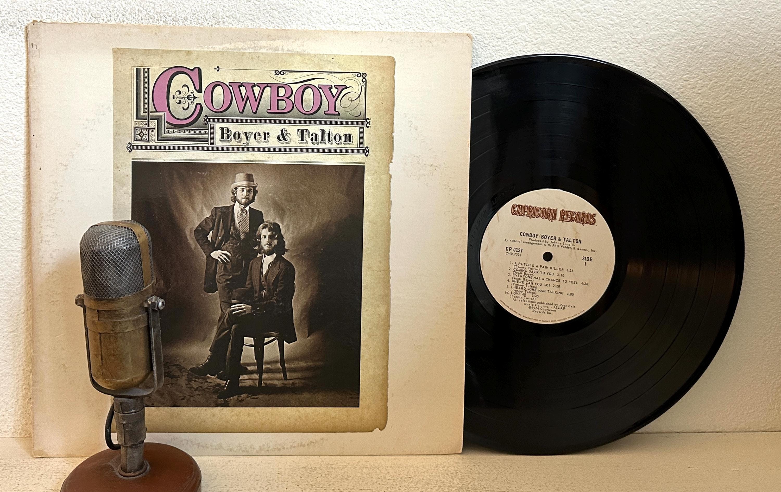 Southern Country Rock Vintage 1970's Music Vinyl Cowboy "boyer & Talton ...