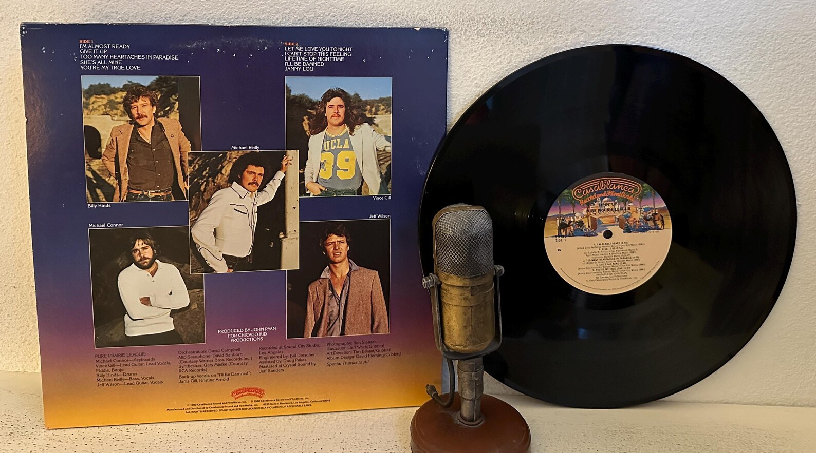 1980's Vintage Music Pure Prairie League "firin' up Vinyl Record Album ...