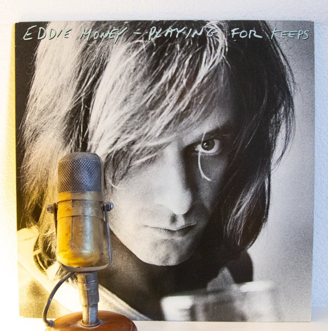 1980's SALE Eddie Money "Playing For Keeps" Vinyl Record Album 1980's Bay Area Light Rock and ...