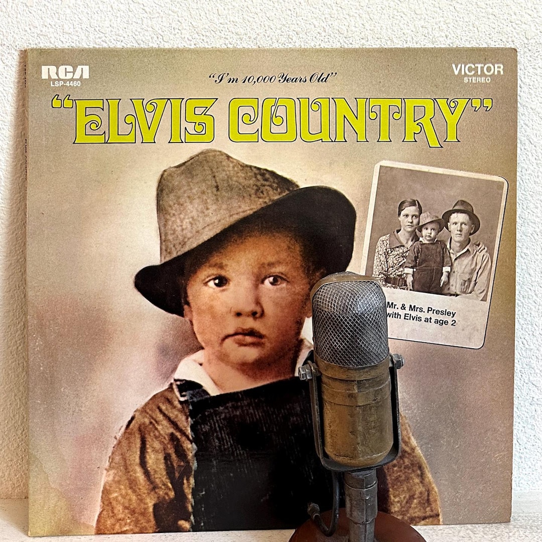 Elvis Presley Vinyl "elvis Country (i'm 10,000 Years Old)" Record 1970 ...