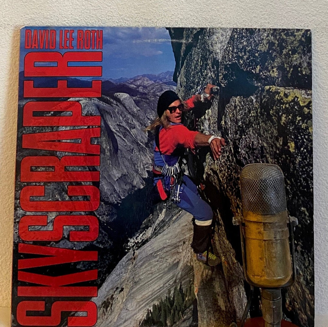 David Lee Roth ex-van Halen skyscraper Vinyl Solo Album 1980s Big Hair ...