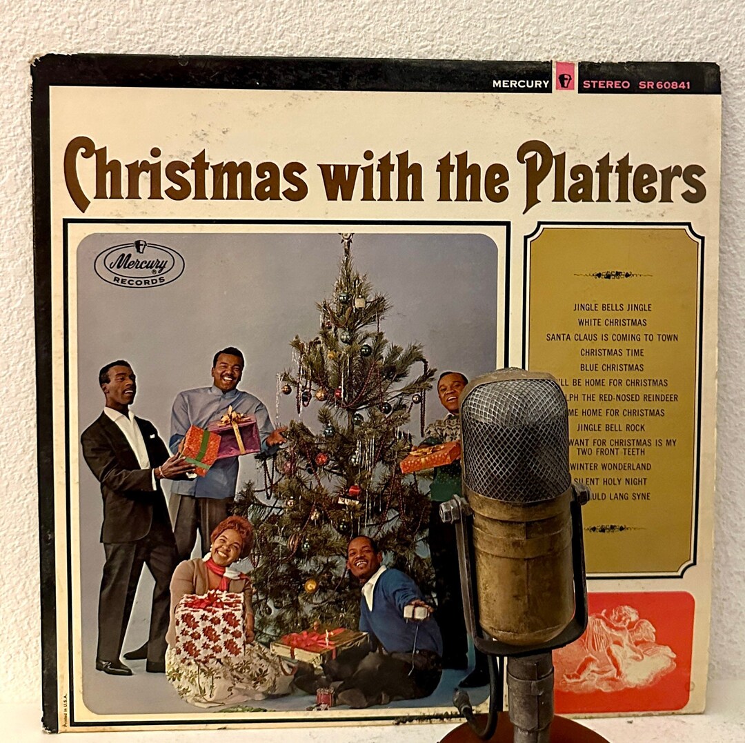 Christmas Music Vinyl "christmas With the Platters" Vintage Record 1960 ...