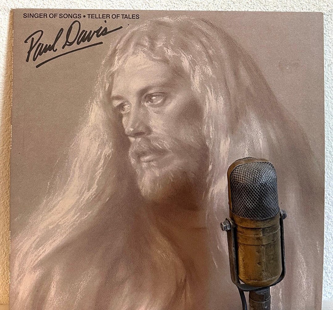 Vintage 1970's Soft Rock Vinyl Music Paul Davis singer of Songs Teller ...