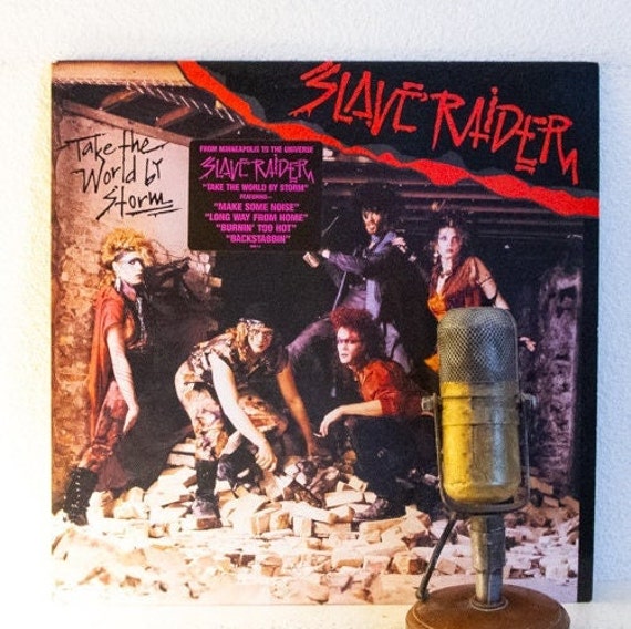 80's Music Glam Metal Slave Raider take the World by - Etsy