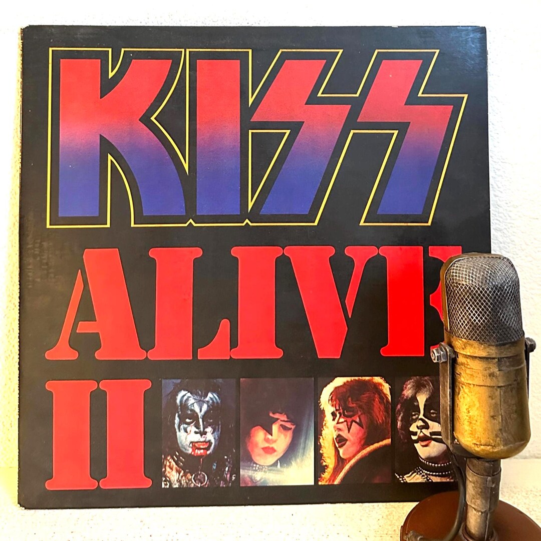 Kiss "alive 2" (with Ace Frehley) Vintage Vinyl Live Album LP 1970s ...