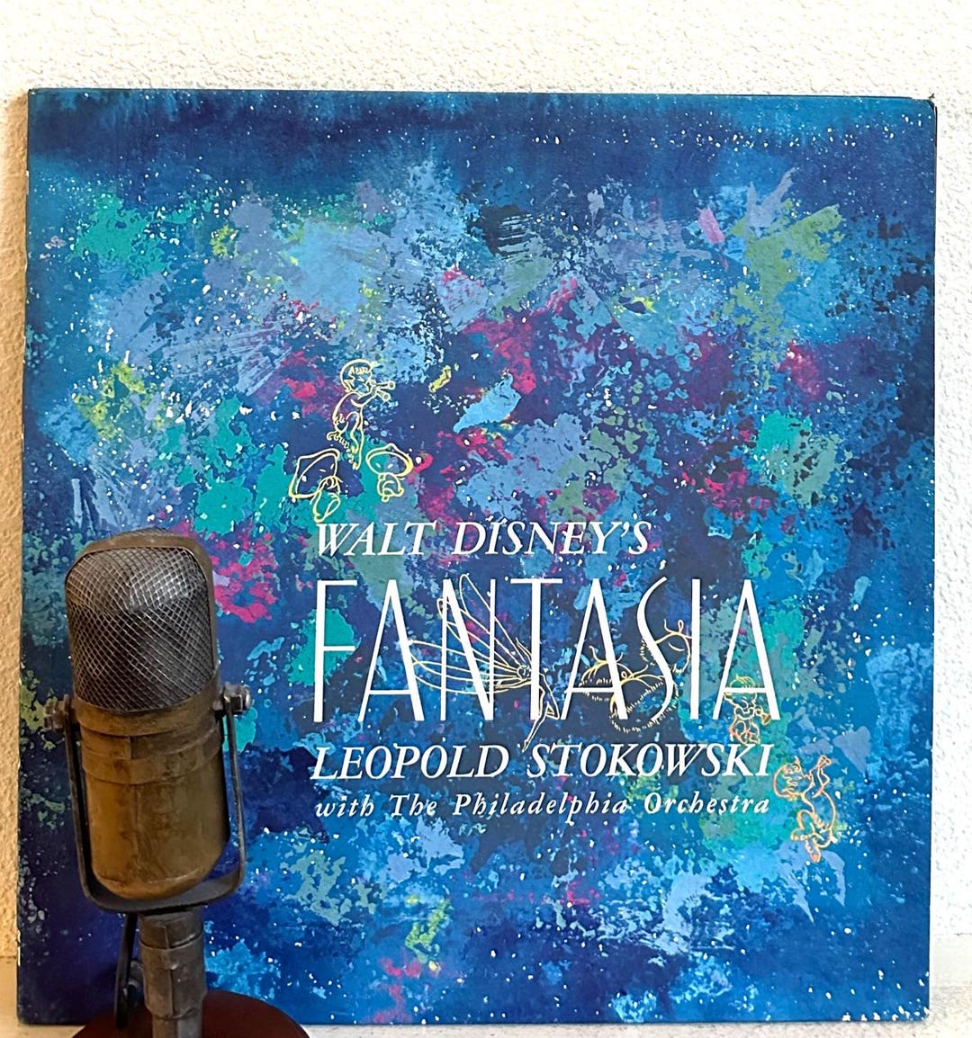 Fantasia Vintage Vinyl Album 1960s Mickey Mouse Leopold Stokowski ...