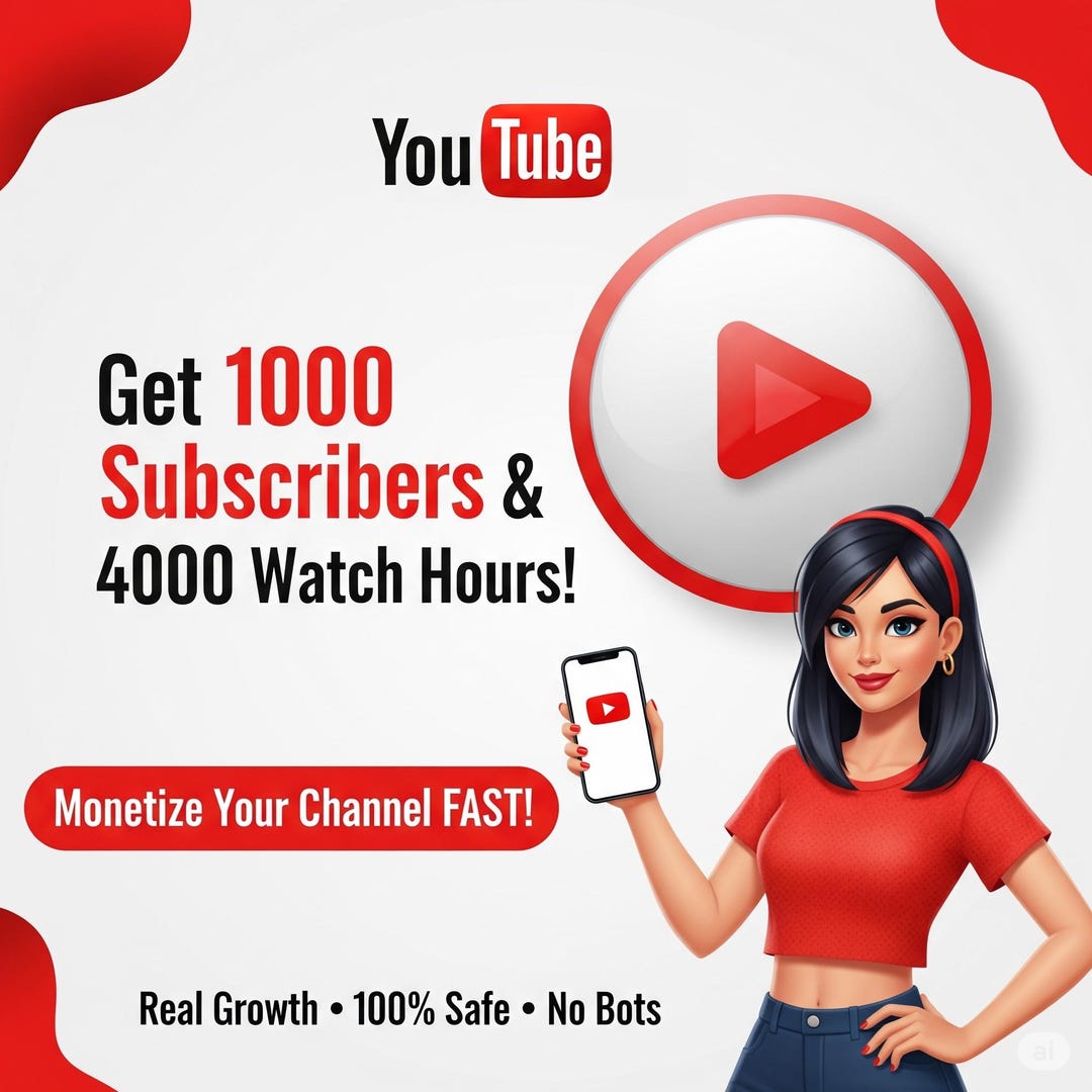 Youtube Monetization Service – Get 1000 Subscribers and 4000 Watch Hours Fast | Safe & Organic ...