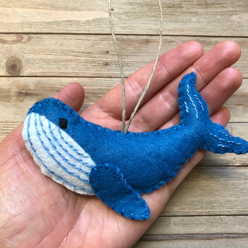 Felt Whale - Etsy