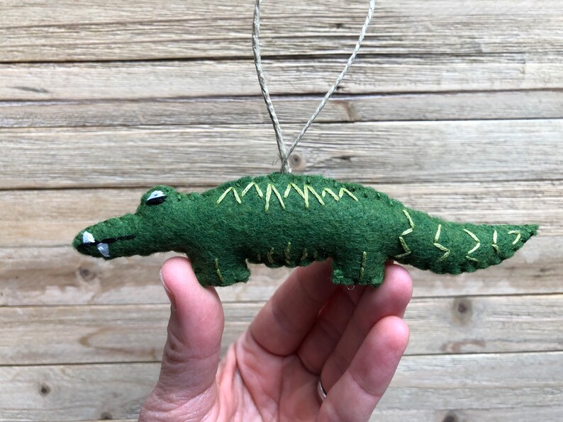 READY TO SHIP Alligator Ornament Alligator Christmas - Etsy