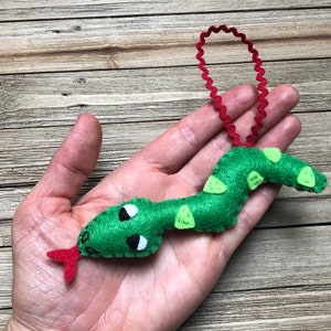 Personalized Snake Ornament Snake Christmas Ornament Felt - Etsy