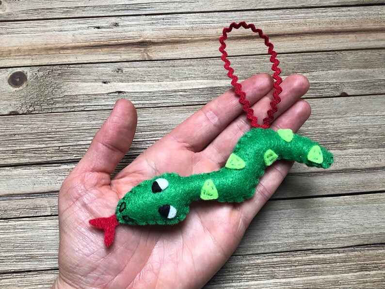 Personalized Snake Ornament Snake Christmas Ornament Felt - Etsy