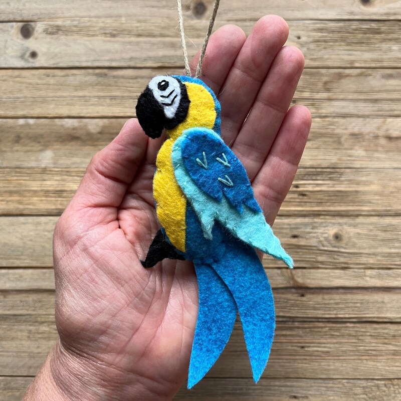 Felt Parrot - Etsy