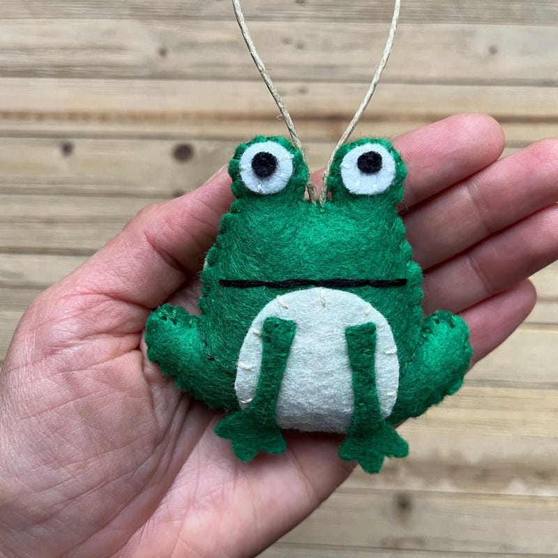 Felt Frog - Etsy