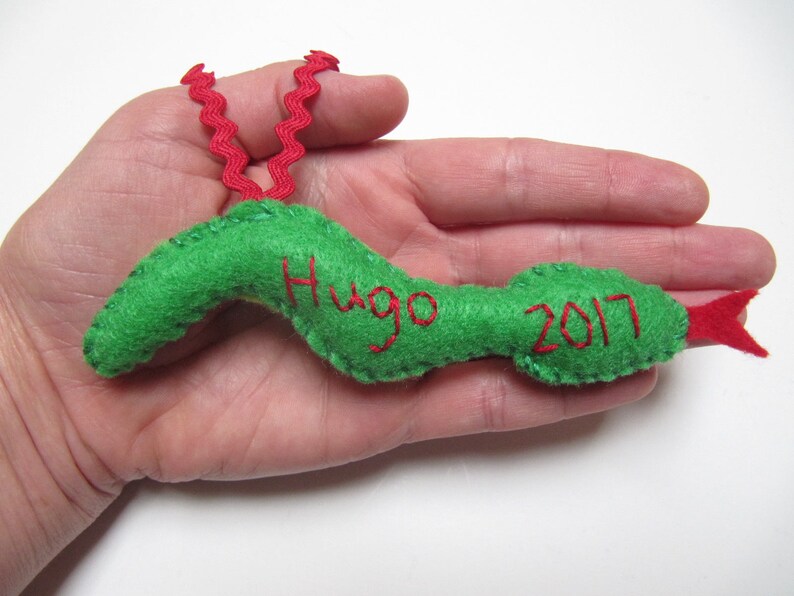 Personalized Snake Ornament Snake Christmas Ornament Felt - Etsy