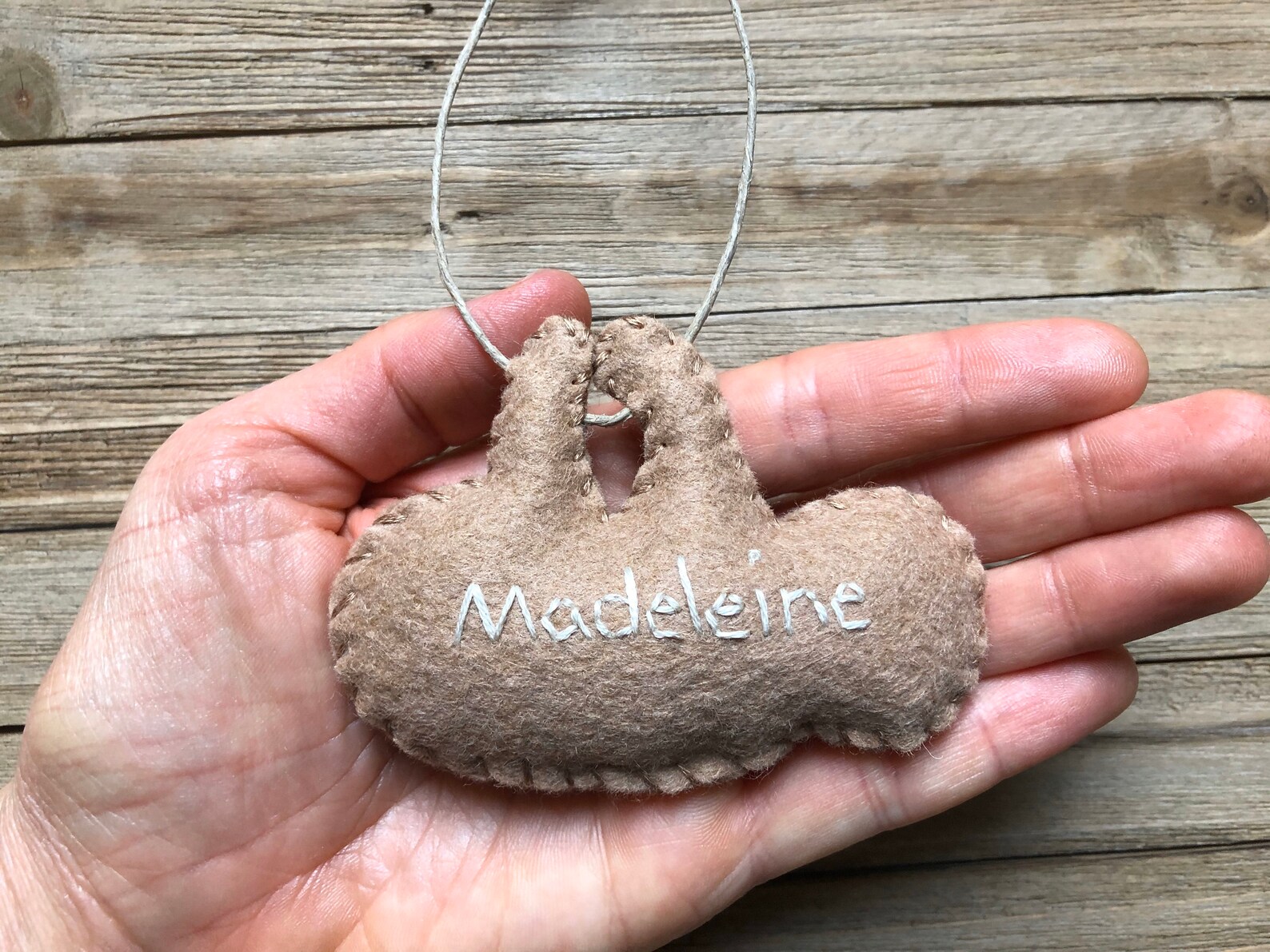 Personalized Sloth Ornament, Felt Sloth Christmas Ornament, Wool Sloth ...