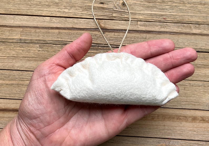 Felt Dumpling Ornament, Personalized Dumpling Ornament, Pierogi ...
