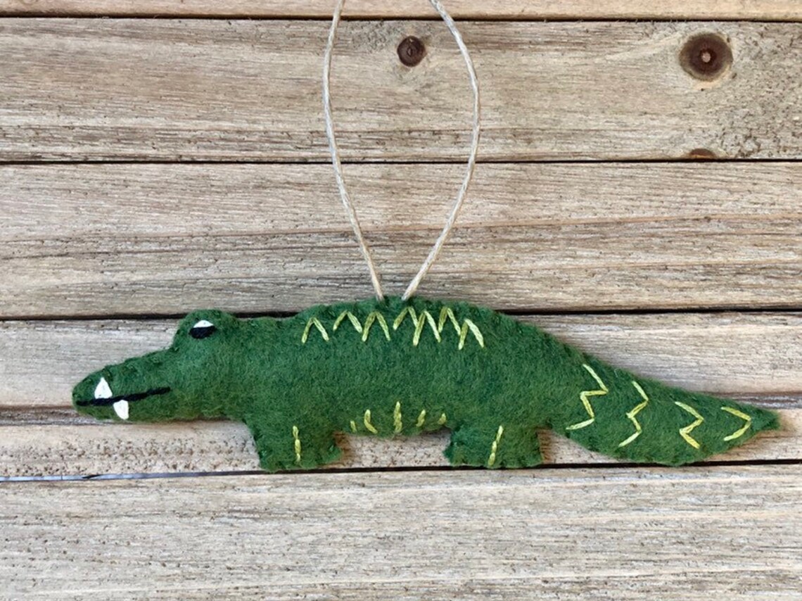 Personalized Alligator Ornament Alligator Christmas Ornament - Etsy